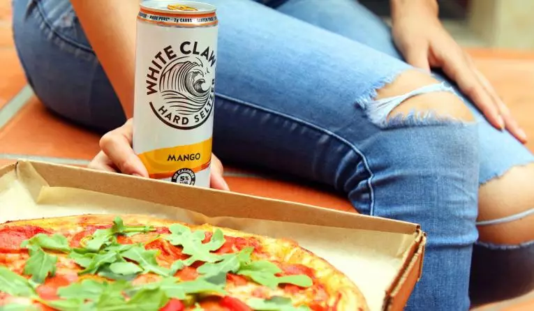 Blaze Pizza White Claw Pizza.