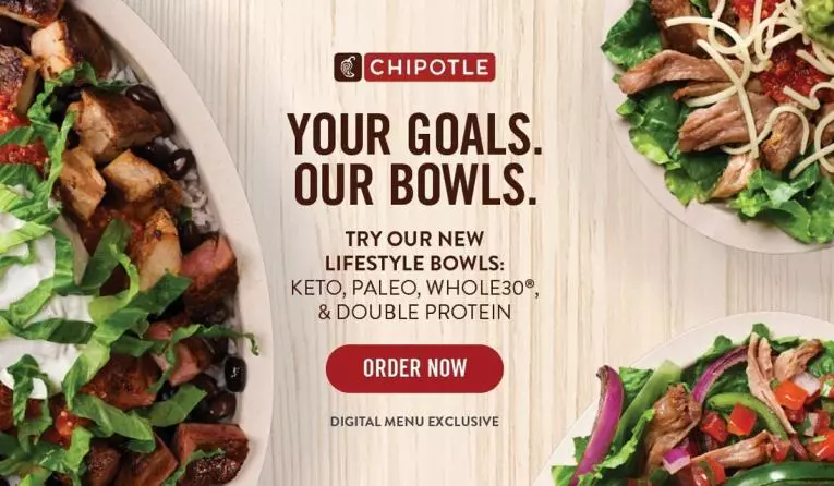 Chipotle Ngenalke Bowl Gaya Urip, Kalebu Paleo, Pilihan Keto 10787_1