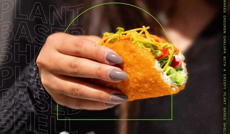 Taco Bell Naked Chalupa con cáscara vegetal