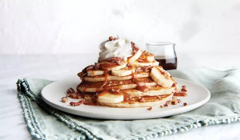 Banan Foster Pancakes.