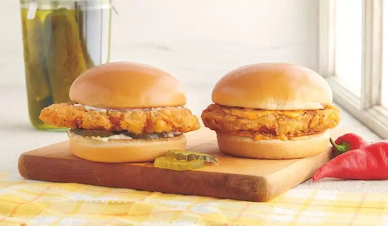 Farmer Boys Chicken Sandwiches.