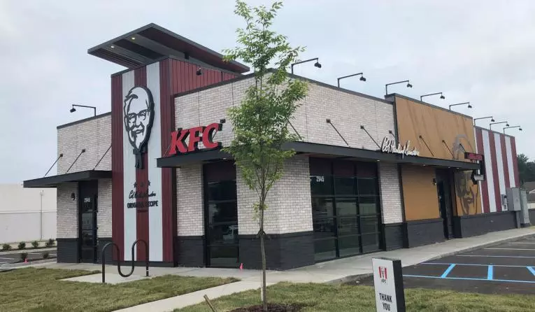 KFC restoranas iš priekio.