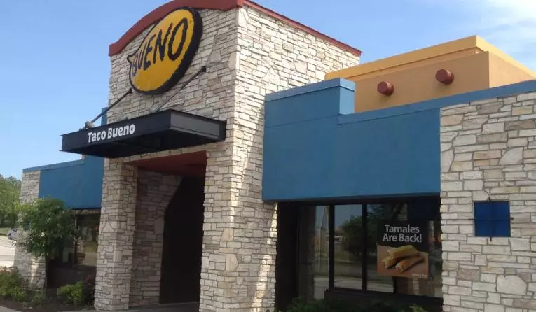 Taco Bueno slēģu restorānus sakarā ar 