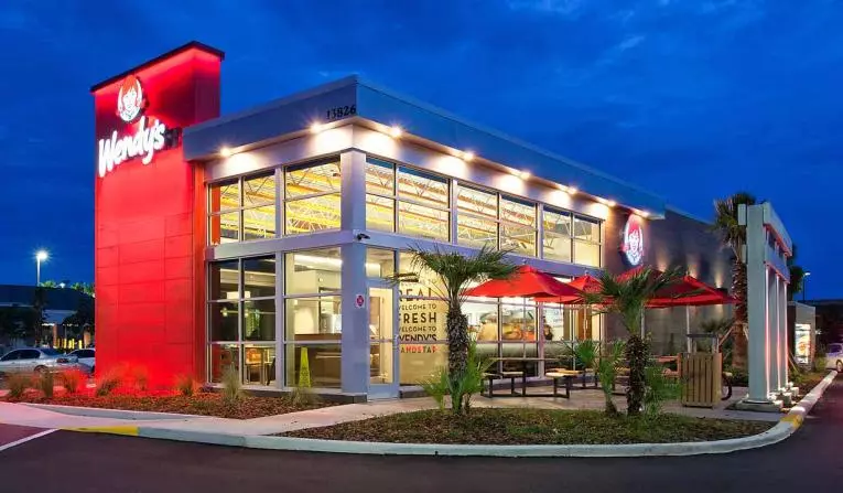 Wendy's buitenrestaurant.