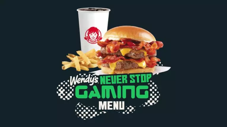 Wendy's never stop gaming-menyen.