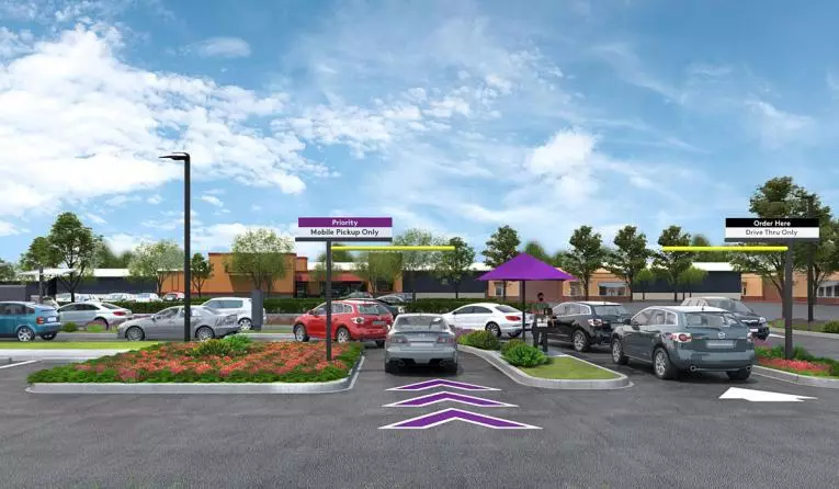 Taco Bell drive-thru mockup.