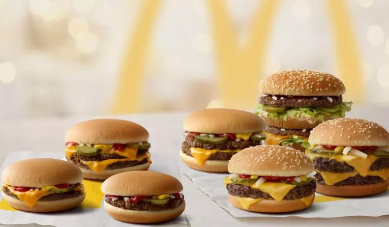 McDonald's burgerlari qatori.