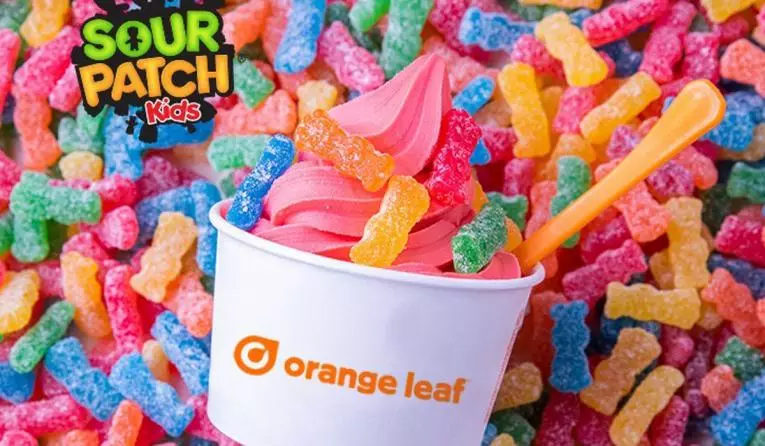 Orange Leaf Frozen Yoghurt, Sour Patch Børn skaber smag 3474_1