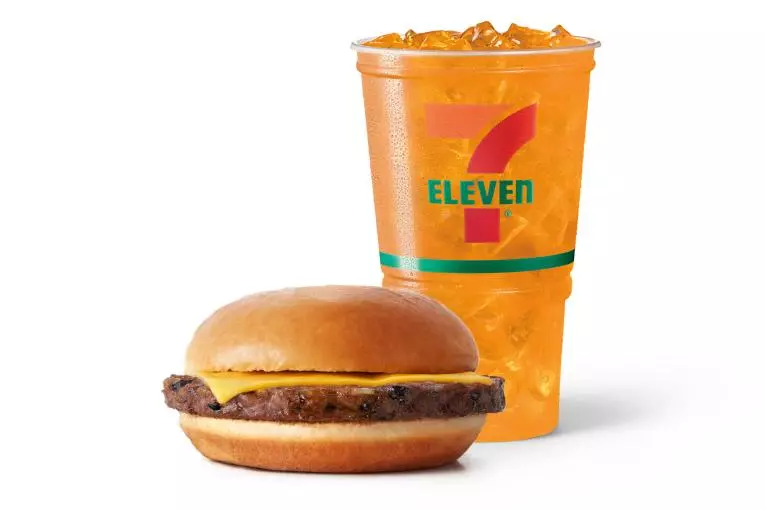 7-Eleven Black Bean Burger ។