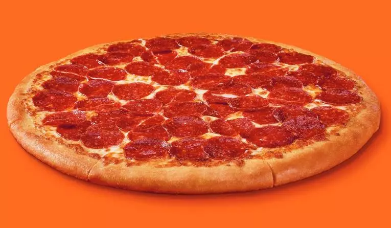 Pizza de pepperoni Little Caesars.