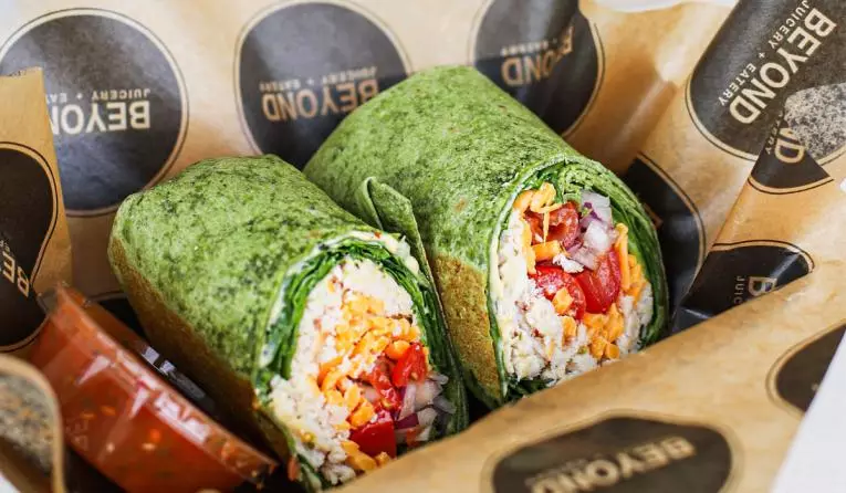 Beyond Juicery + Eatery wraps