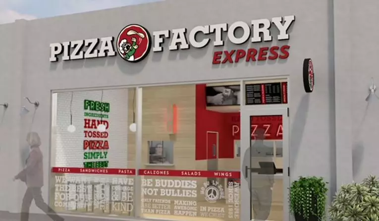 Pizza Factory Express ပုံဖေါ်ခြင်း။