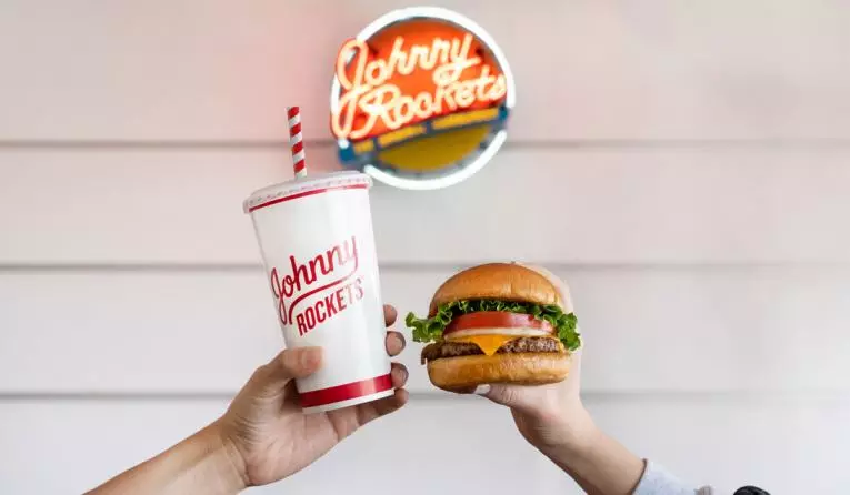 Johnny Rockets burger.