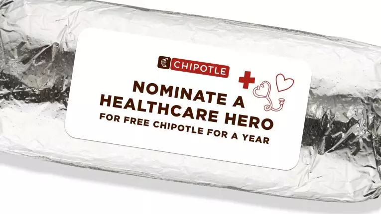 Chipotle egészségügyi hősök hirdetése.