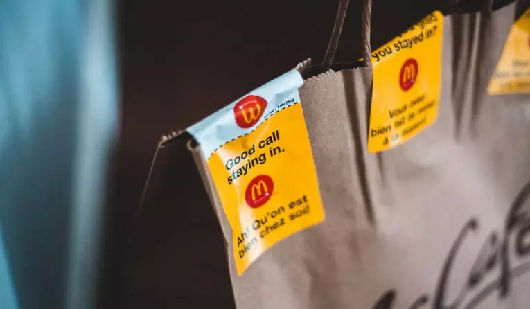 Çanta për marrjen e McDonald's.
