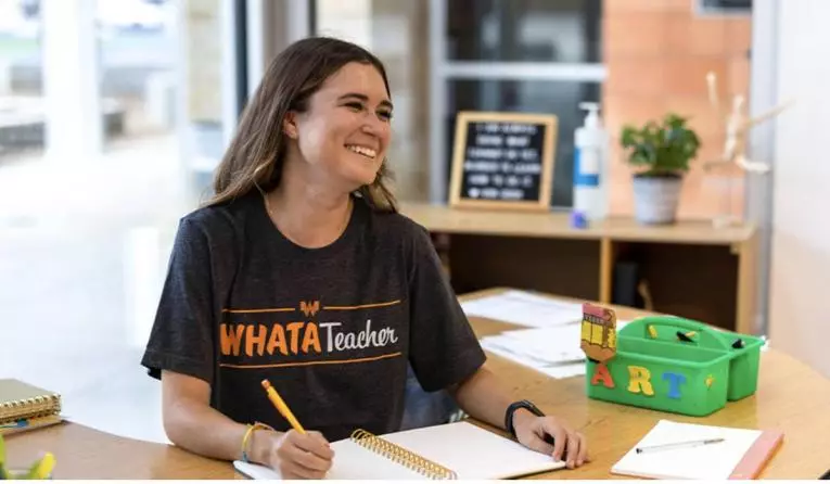 Whataburger T-shirt voor leraren.