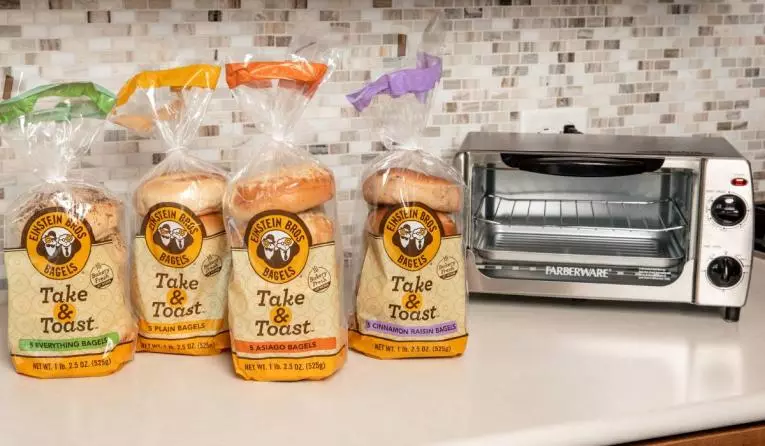 Einstein Bros. Bagels Take & Toast արտադրանքը: