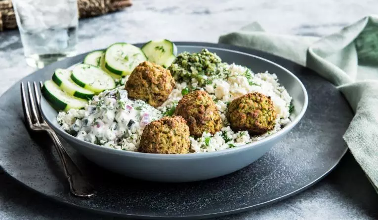 Falafel hos Zoës Køkken.