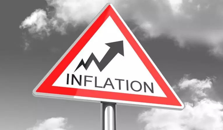 Inflation caution sign.